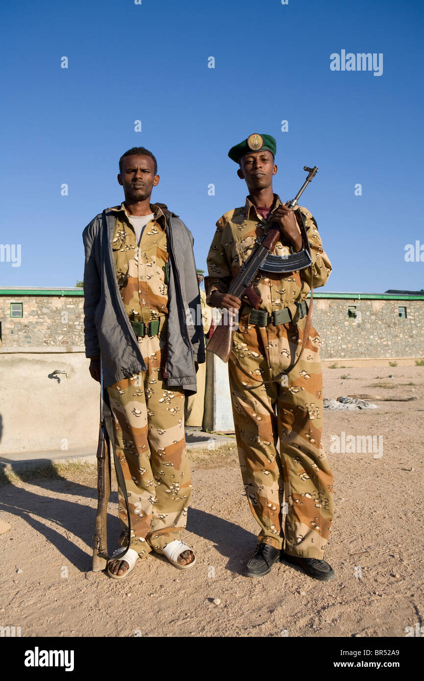 Young prison guards at the desert prison of Mandera Stock Photo - Alamy