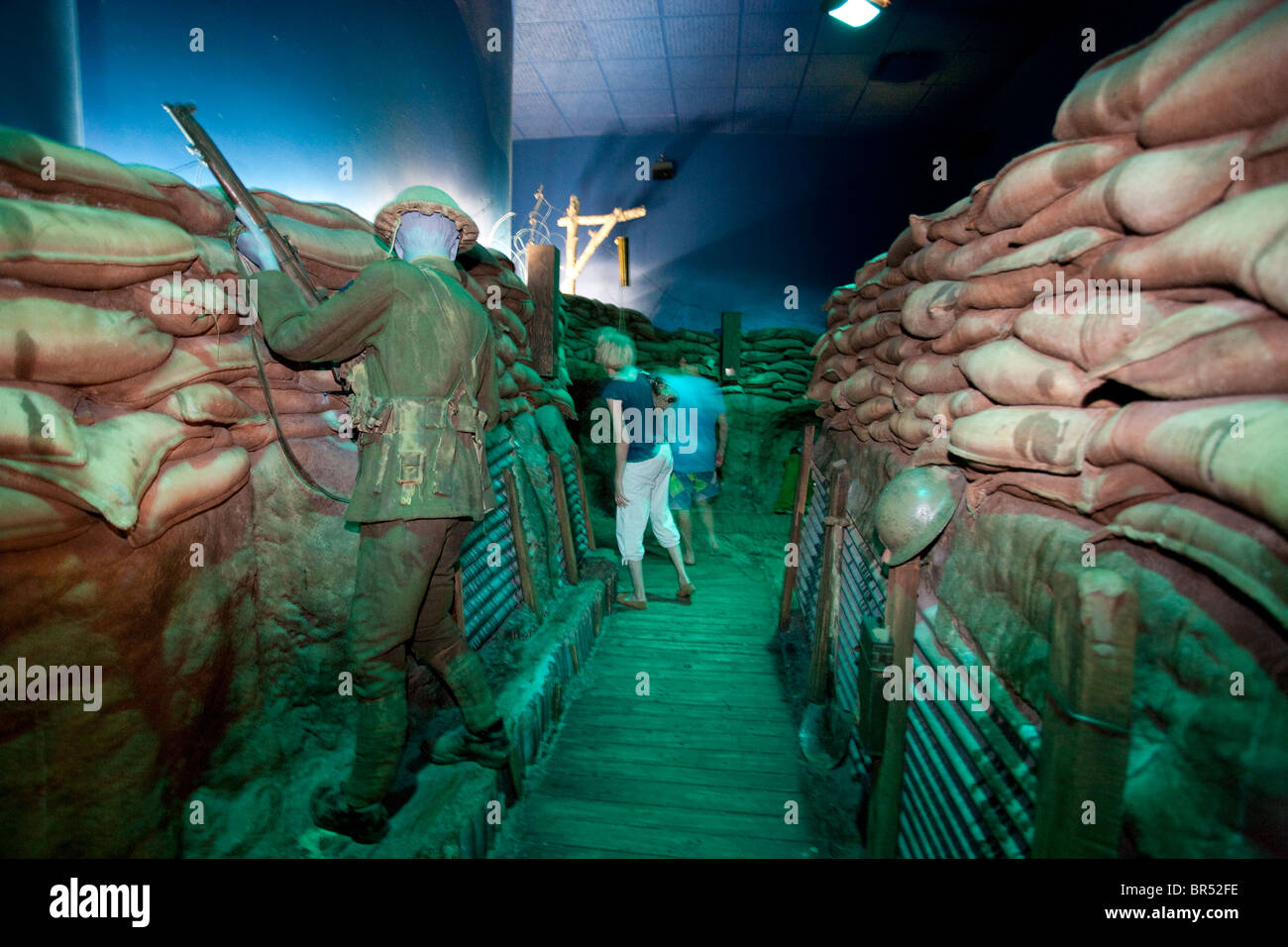 North America Canada Ontario Ottawa Canadian War Museum trench display ...