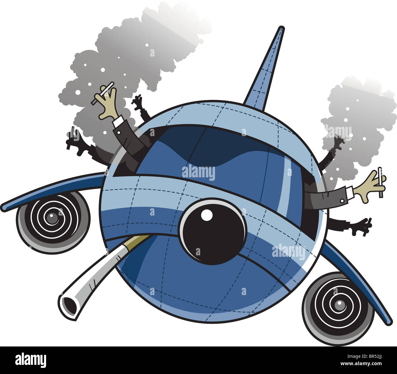 Passengers smoking plane hi-res stock photography and images - Alamy