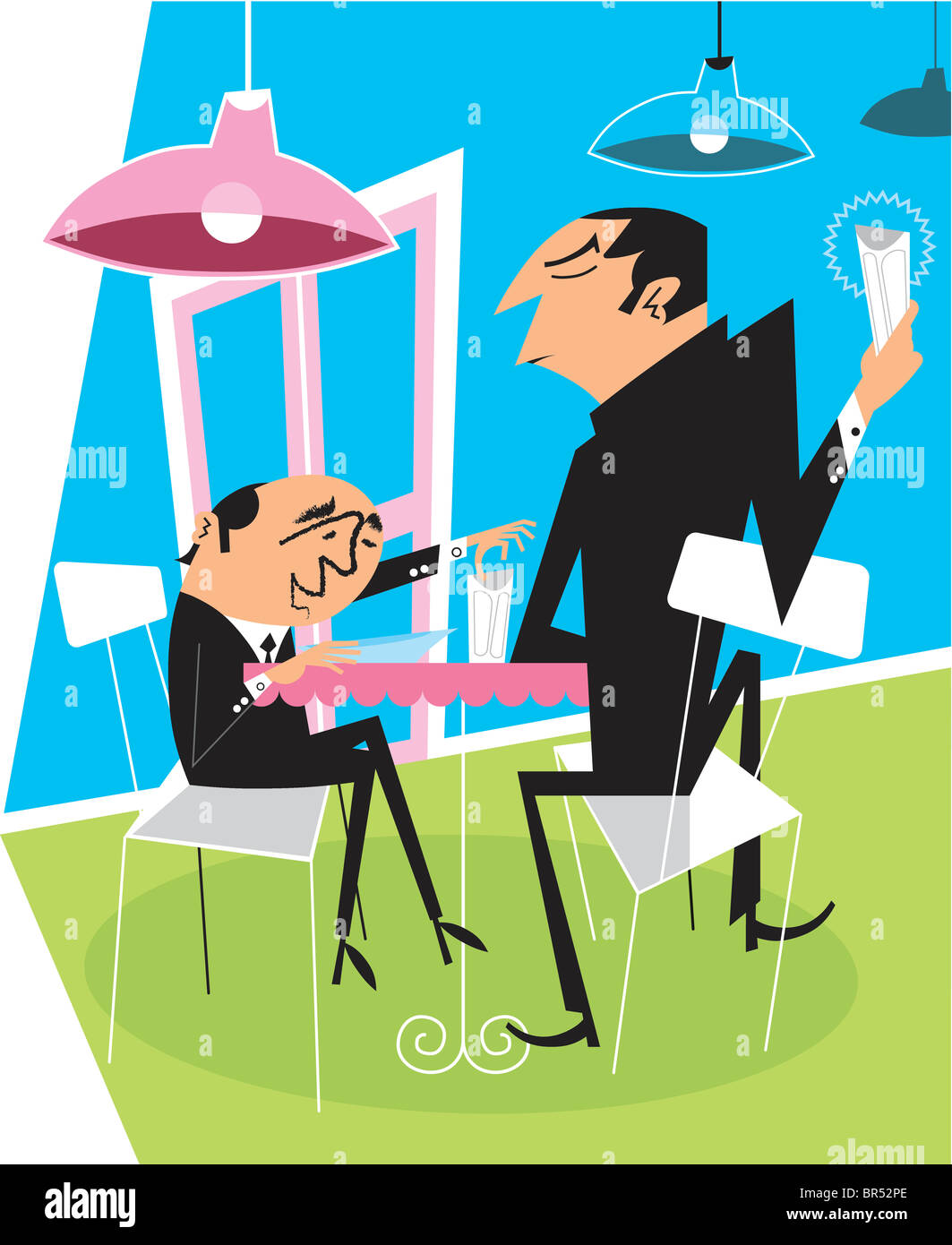 Cartoon man with drink hi-res stock photography and images - Alamy