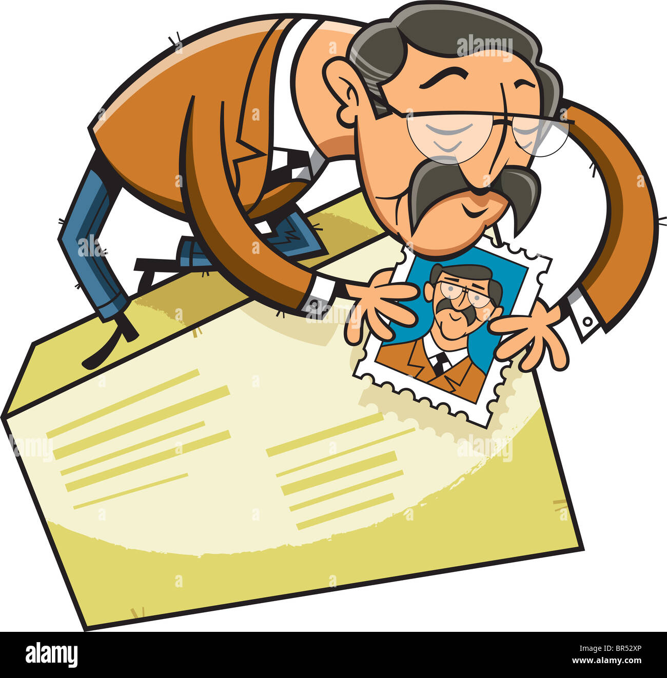 Stamp On Letter High Resolution Stock Photography and Images - Alamy