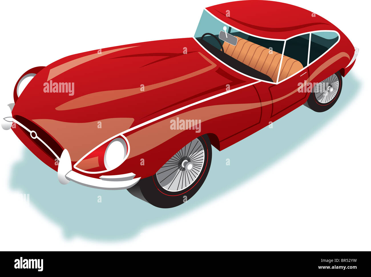 Red car clipart hi-res stock photography and images - Alamy