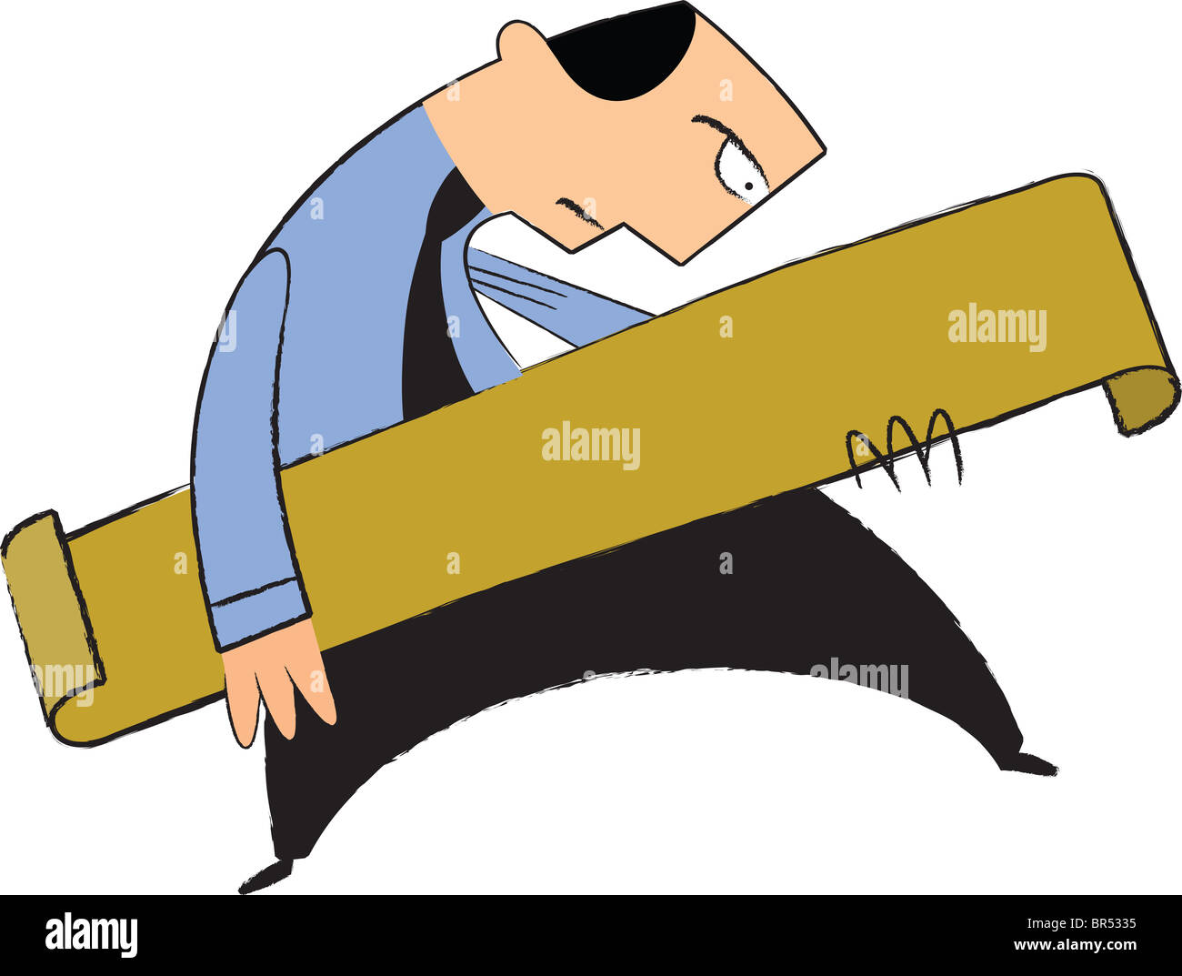 Man holding a scroll hi-res stock photography and images - Alamy