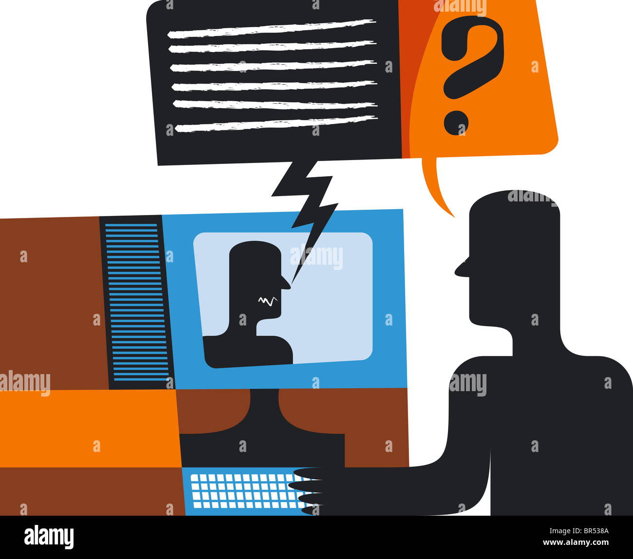 Miscommunication bubbles hi-res stock photography and images - Alamy