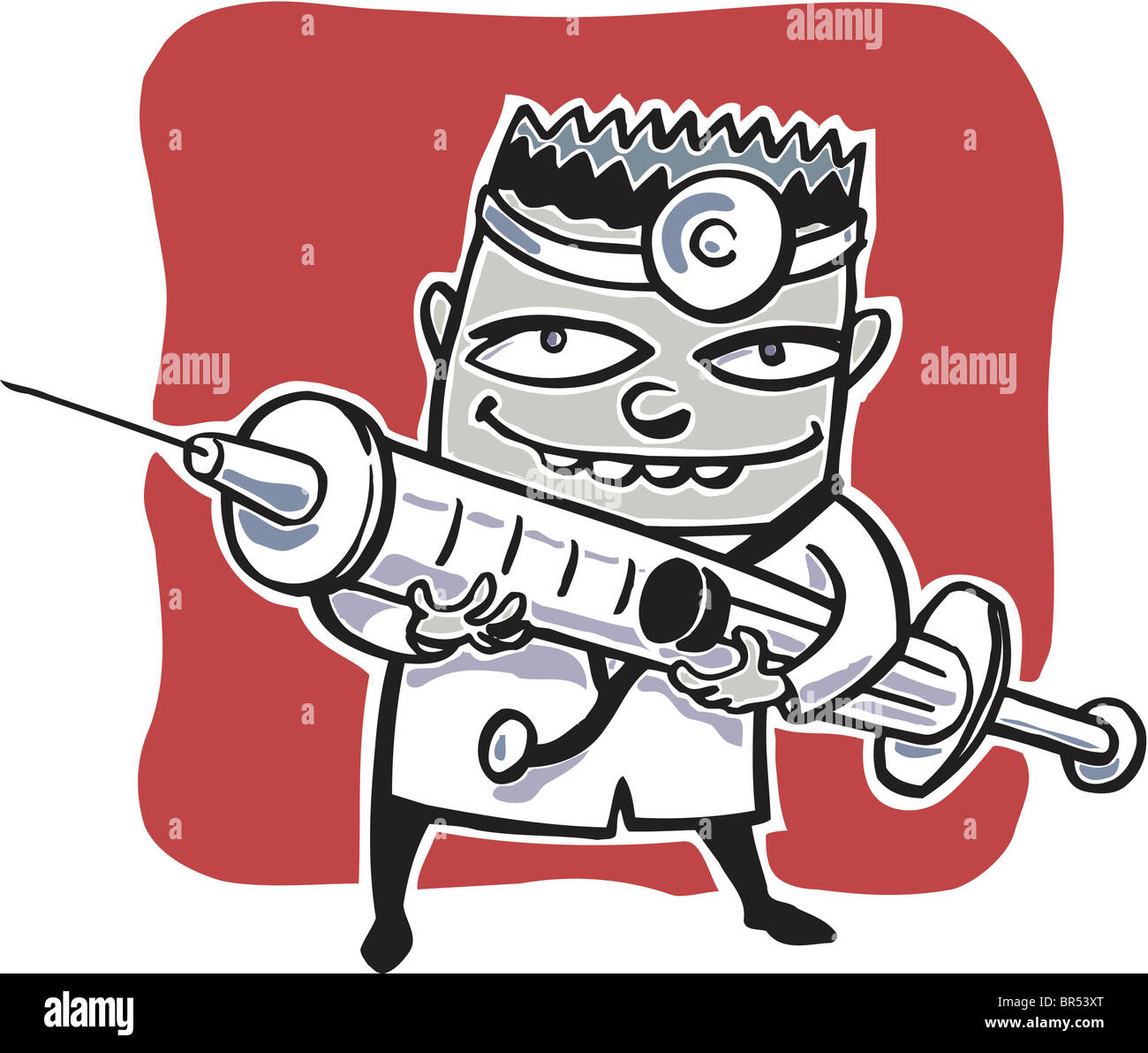 A doctor holding a needle Stock Photo - Alamy
