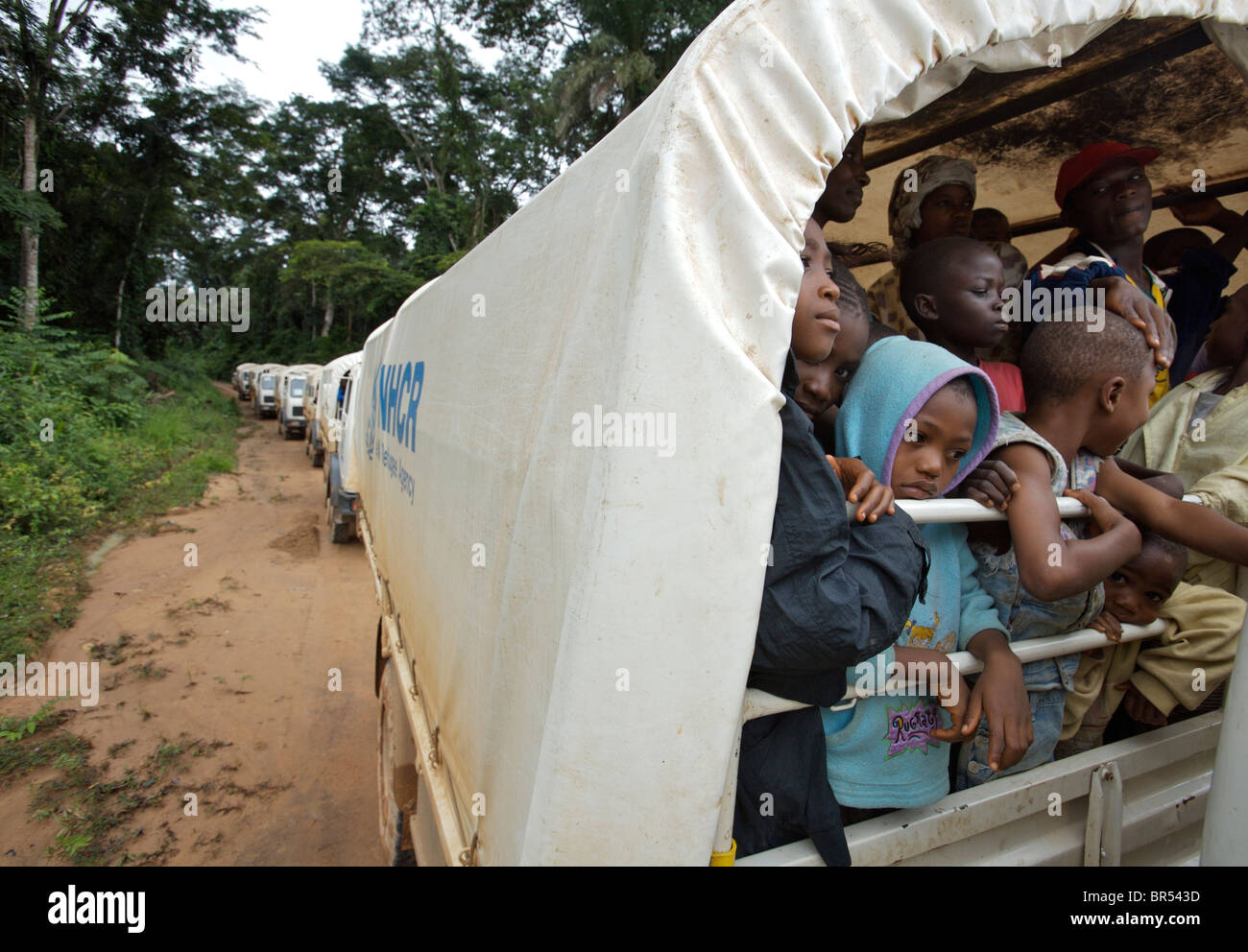 Liberian refugees return home Stock Photo - Alamy