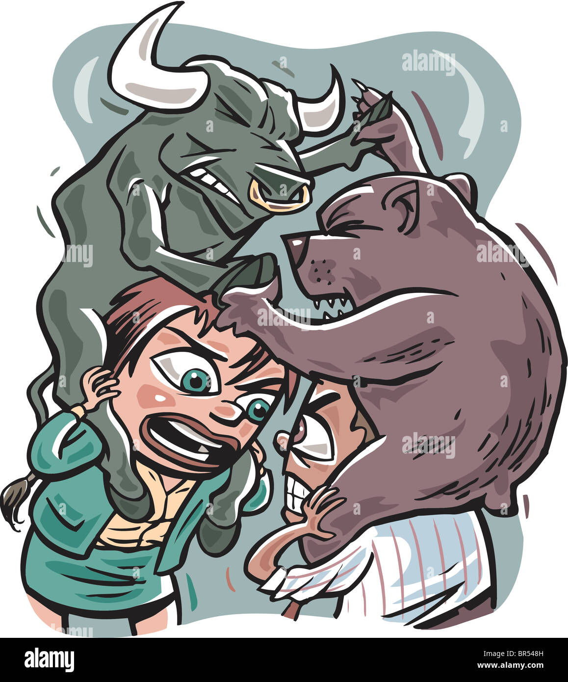 Bull bear fight hi-res stock photography and images - Alamy