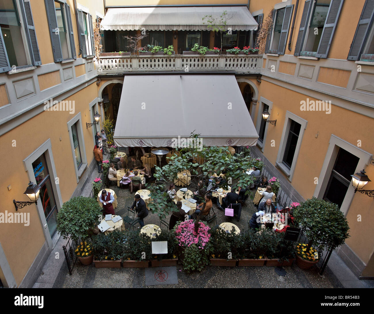 Restaurants and food of Milan Stock Photo - Alamy