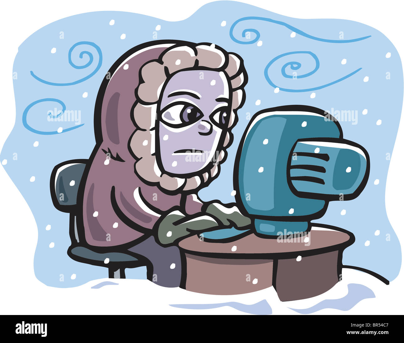 Man Typing Cartoon High Resolution Stock Photography and Images - Alamy