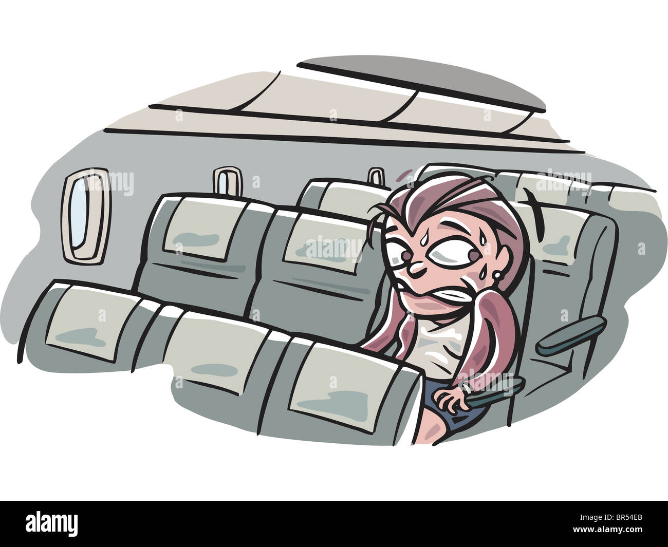 Cartoon flying woman hi-res stock photography and images - Alamy