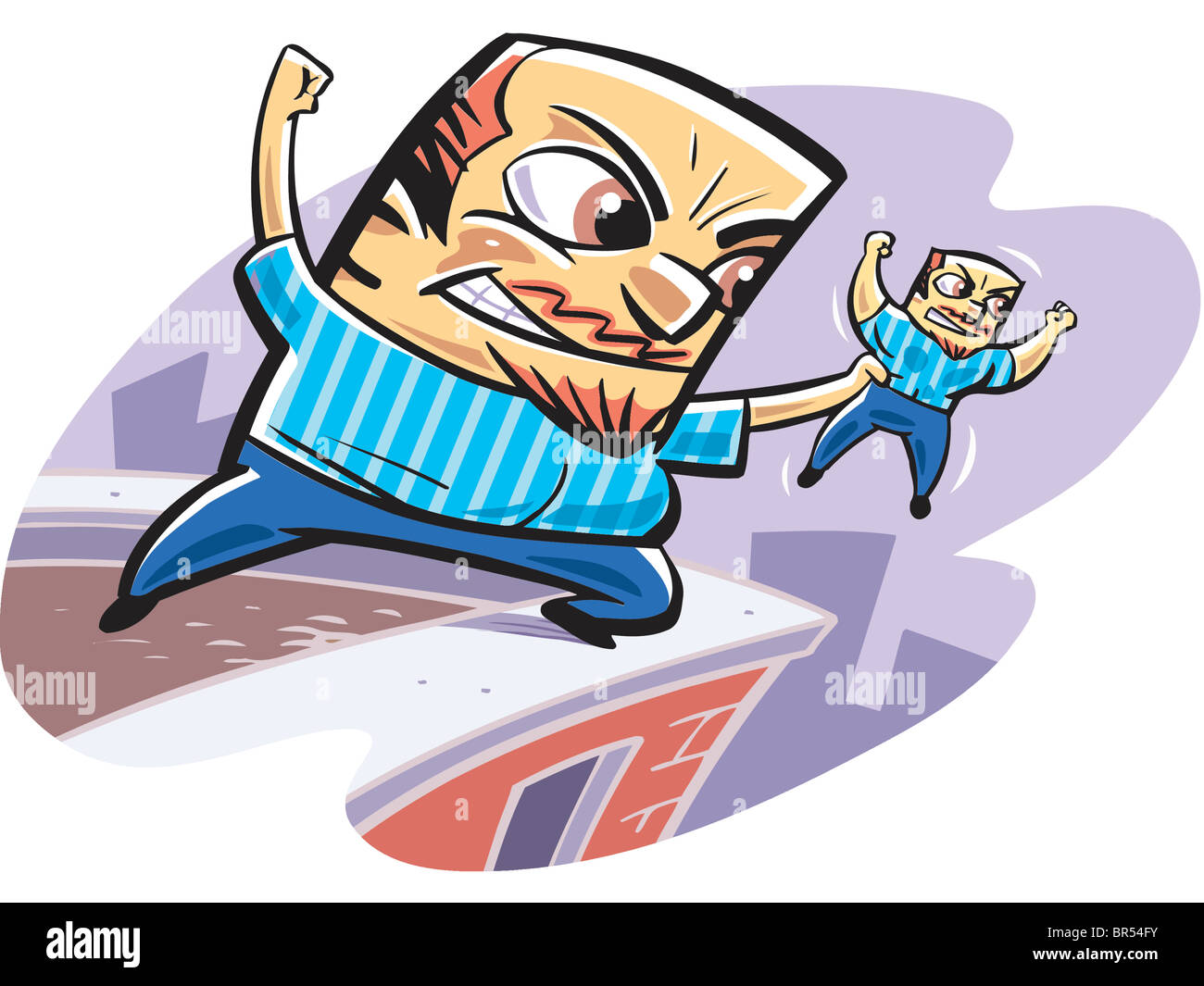 Angry man cartoons Cut Out Stock Images & Pictures - Alamy