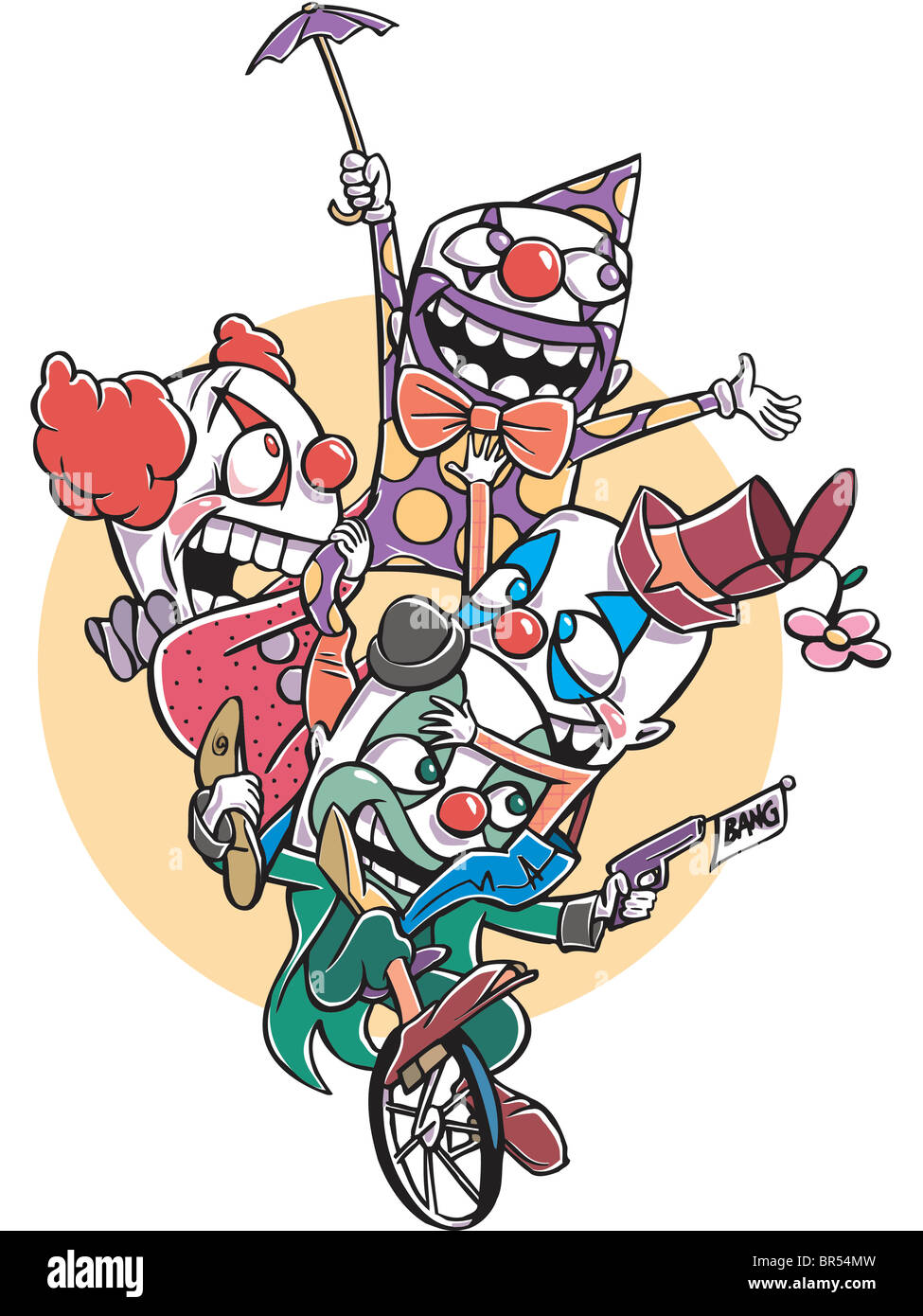 Four clowns hi-res stock photography and images - Alamy