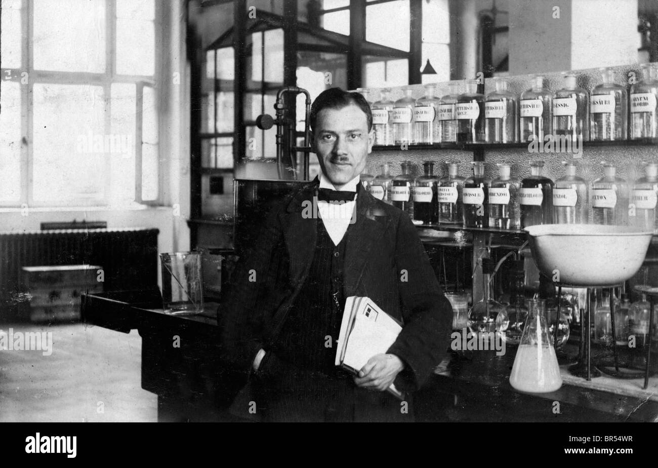 Historic photograph, pharmacist, around 1912 Stock Photo - Alamy