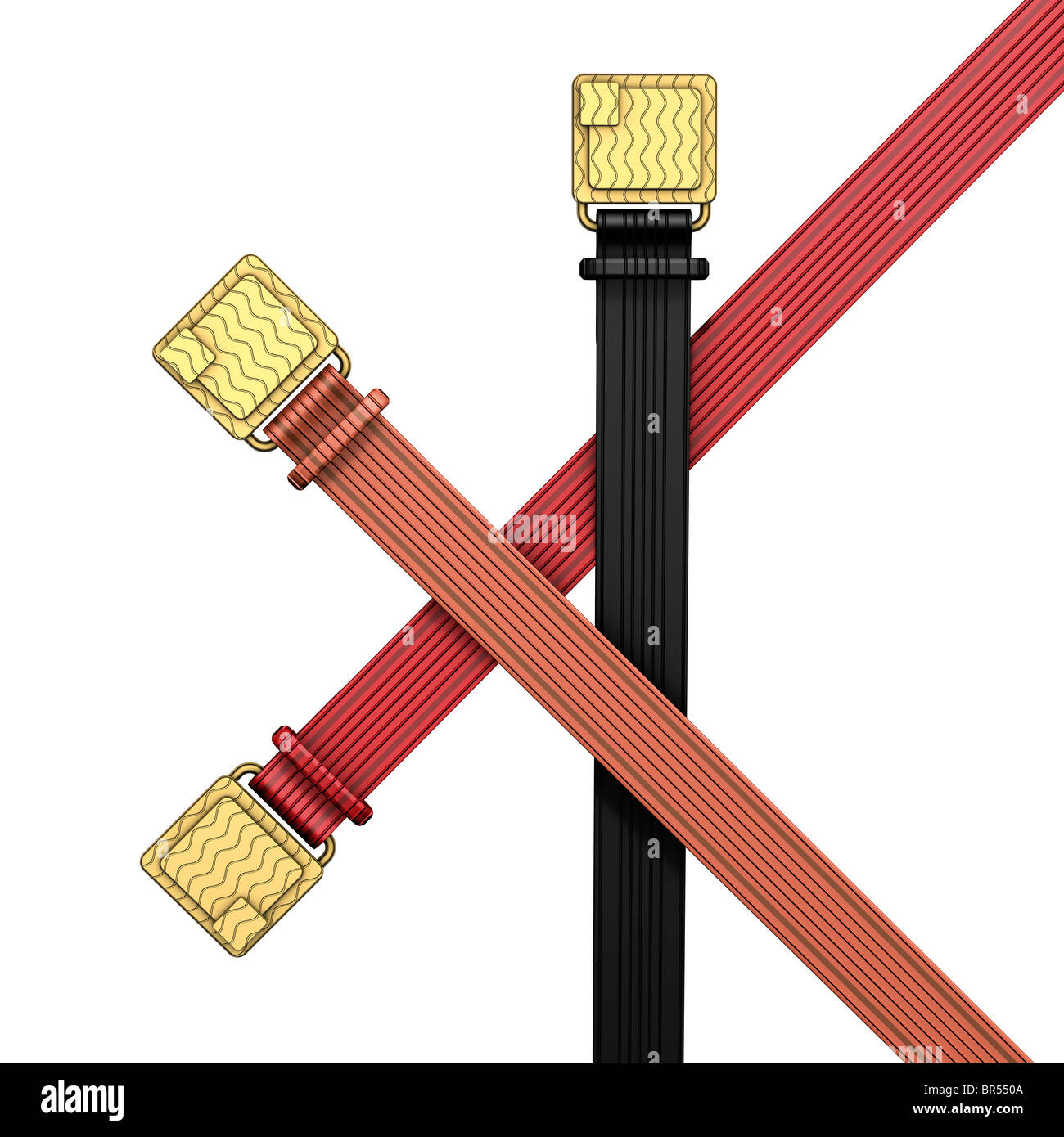 belts gold buckle wave Stock Photo - Alamy