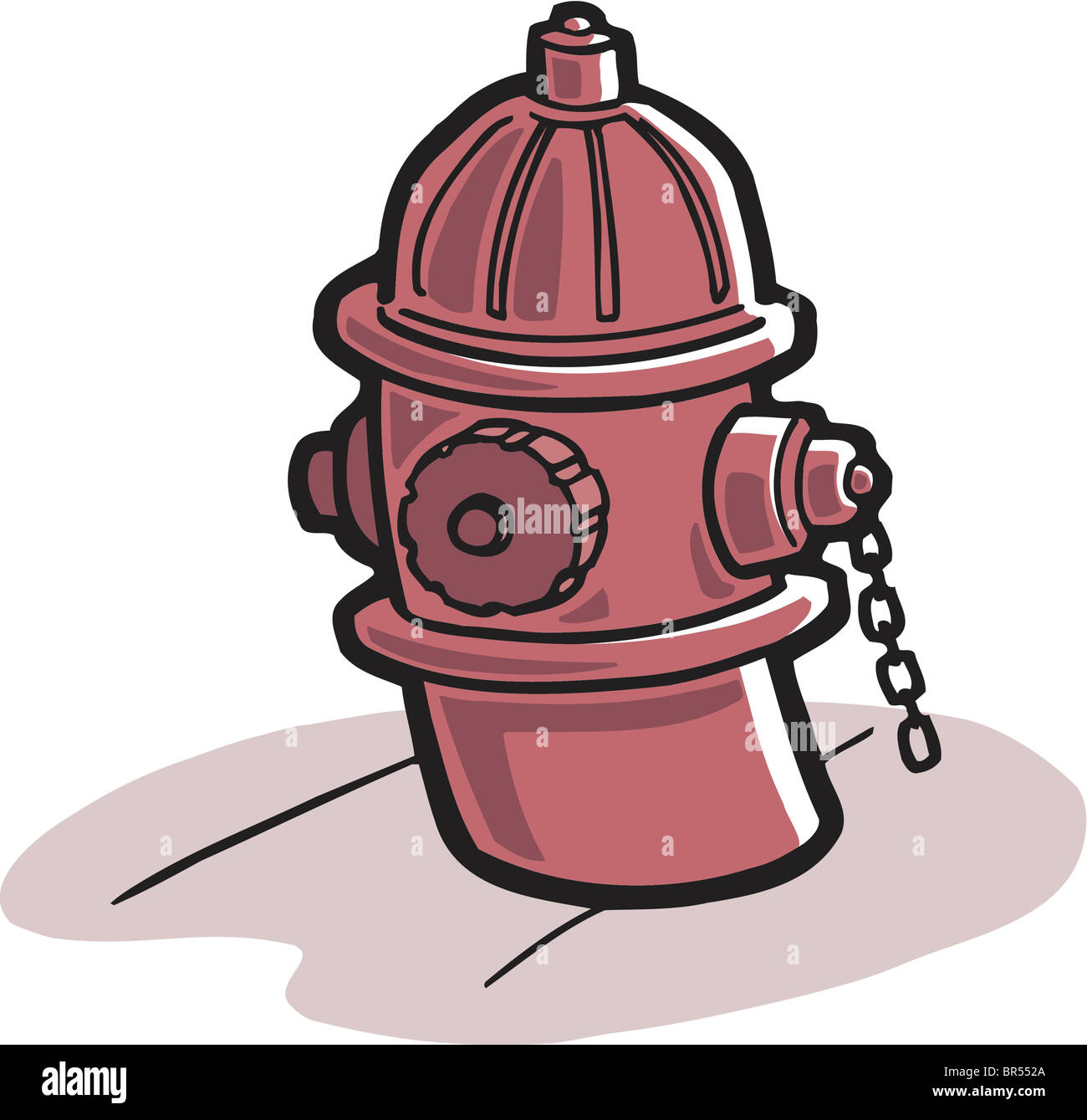 A picture of a red fire hydrant Stock Photo - Alamy
