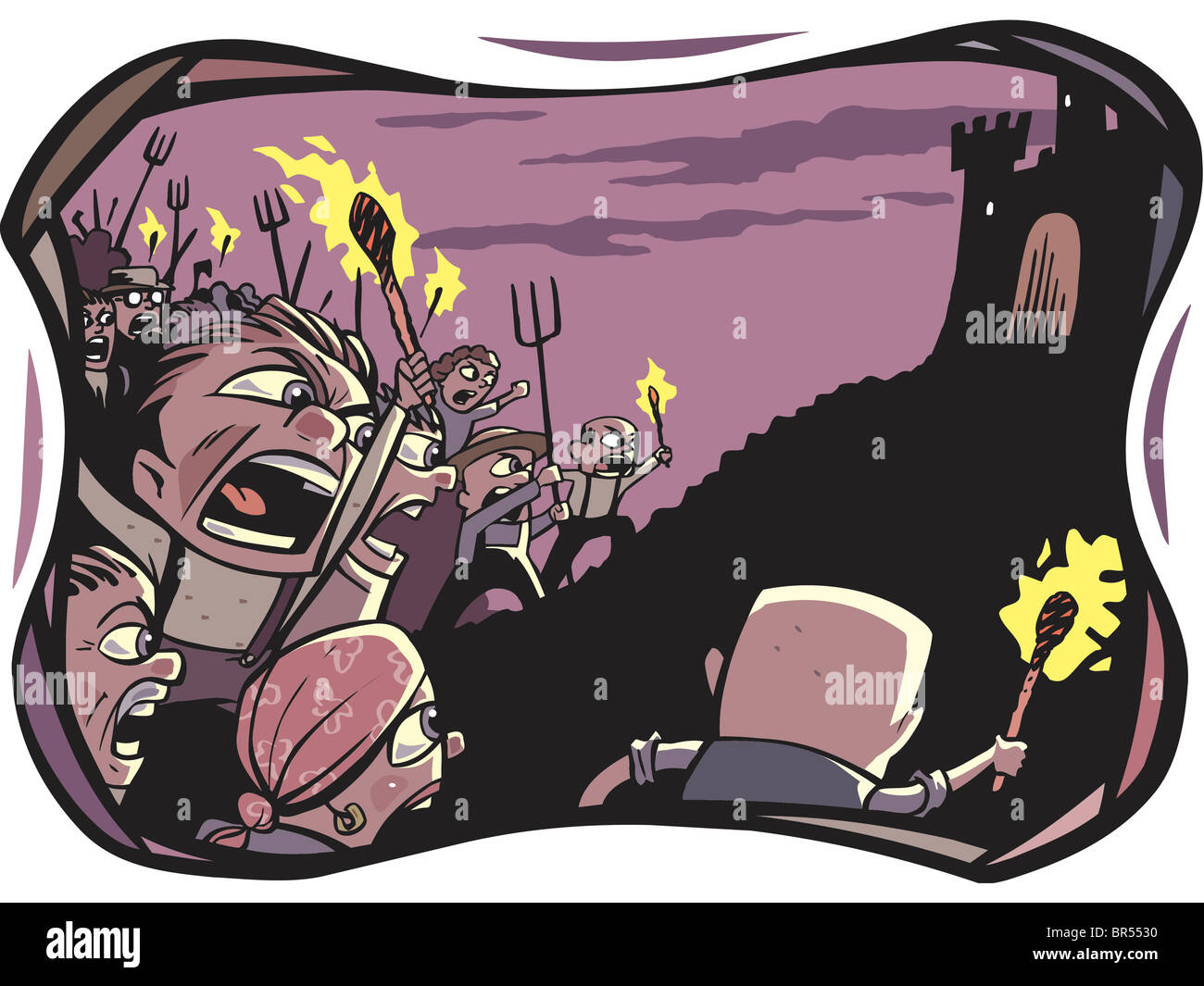 Cartoon Burning Buildings High Resolution Stock Photography and Images ...