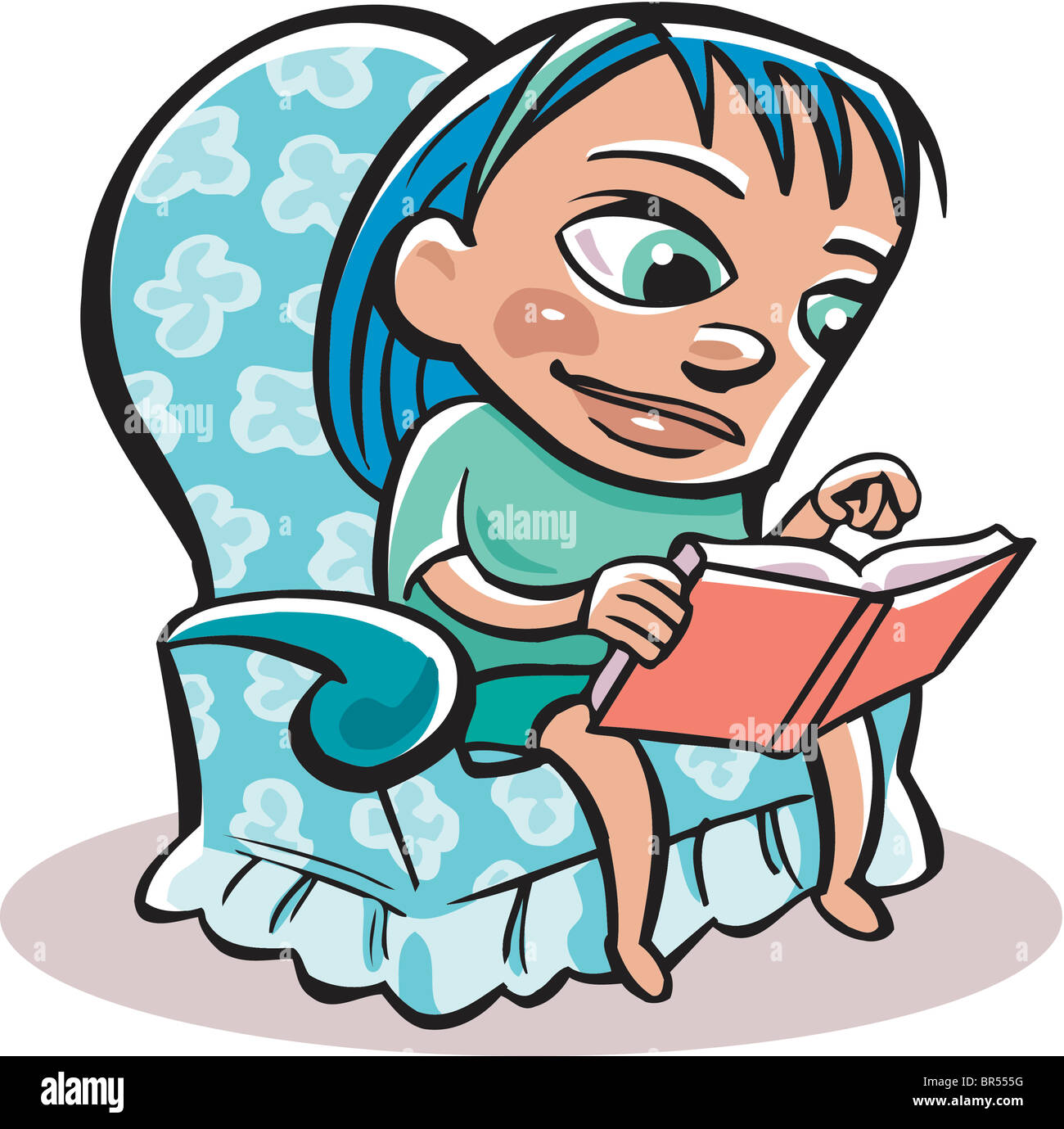 Drawing Of People Reading High Resolution Stock Photography and Images ...