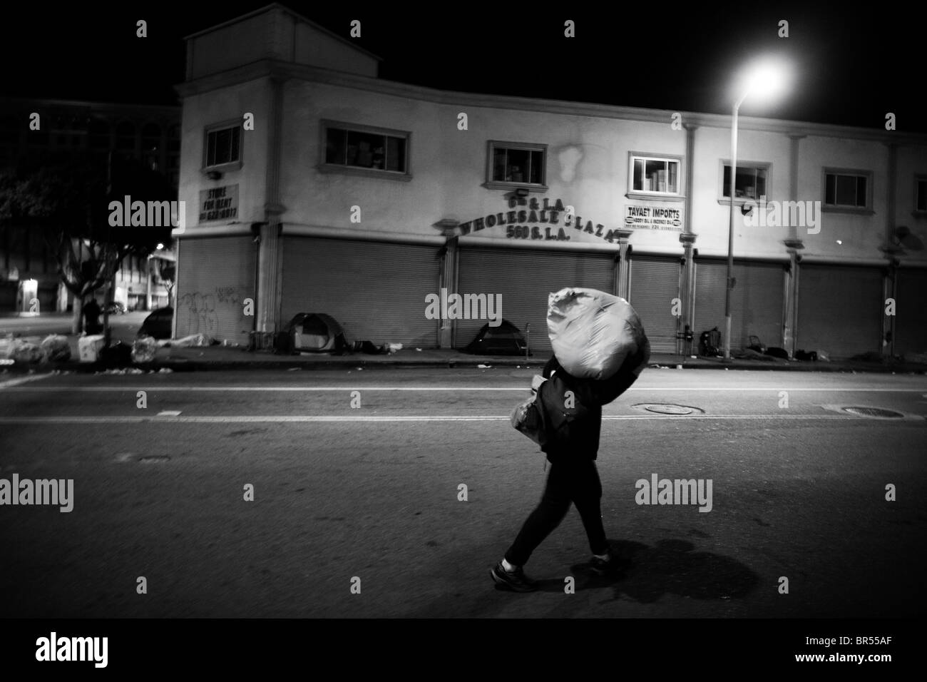 Sleeping Skid Row Los Angeles High Resolution Stock Photography and ...
