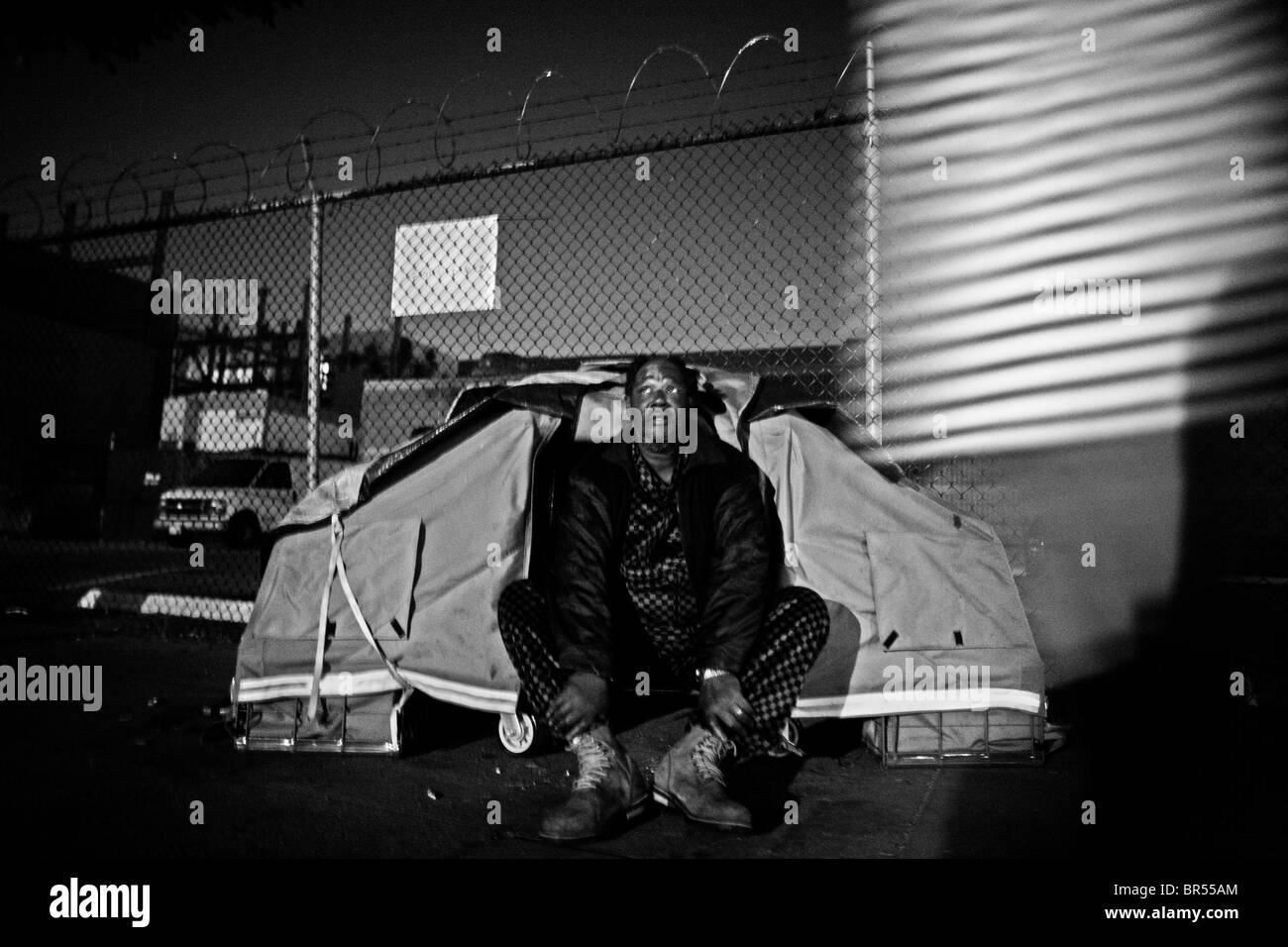 Sleeping Skid Row Los Angeles High Resolution Stock Photography and ...