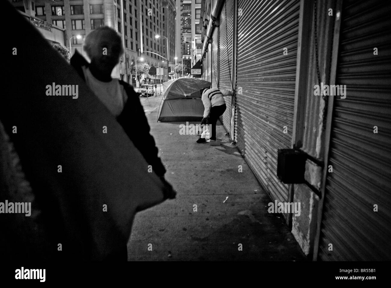 Sleeping Skid Row Los Angeles High Resolution Stock Photography and ...