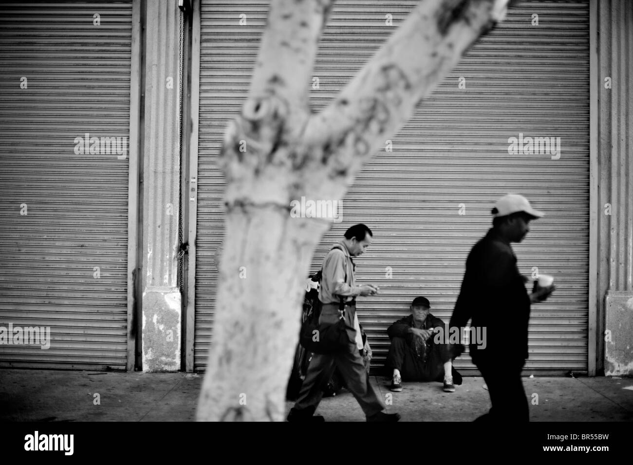 Sleeping Skid Row Los Angeles High Resolution Stock Photography and ...