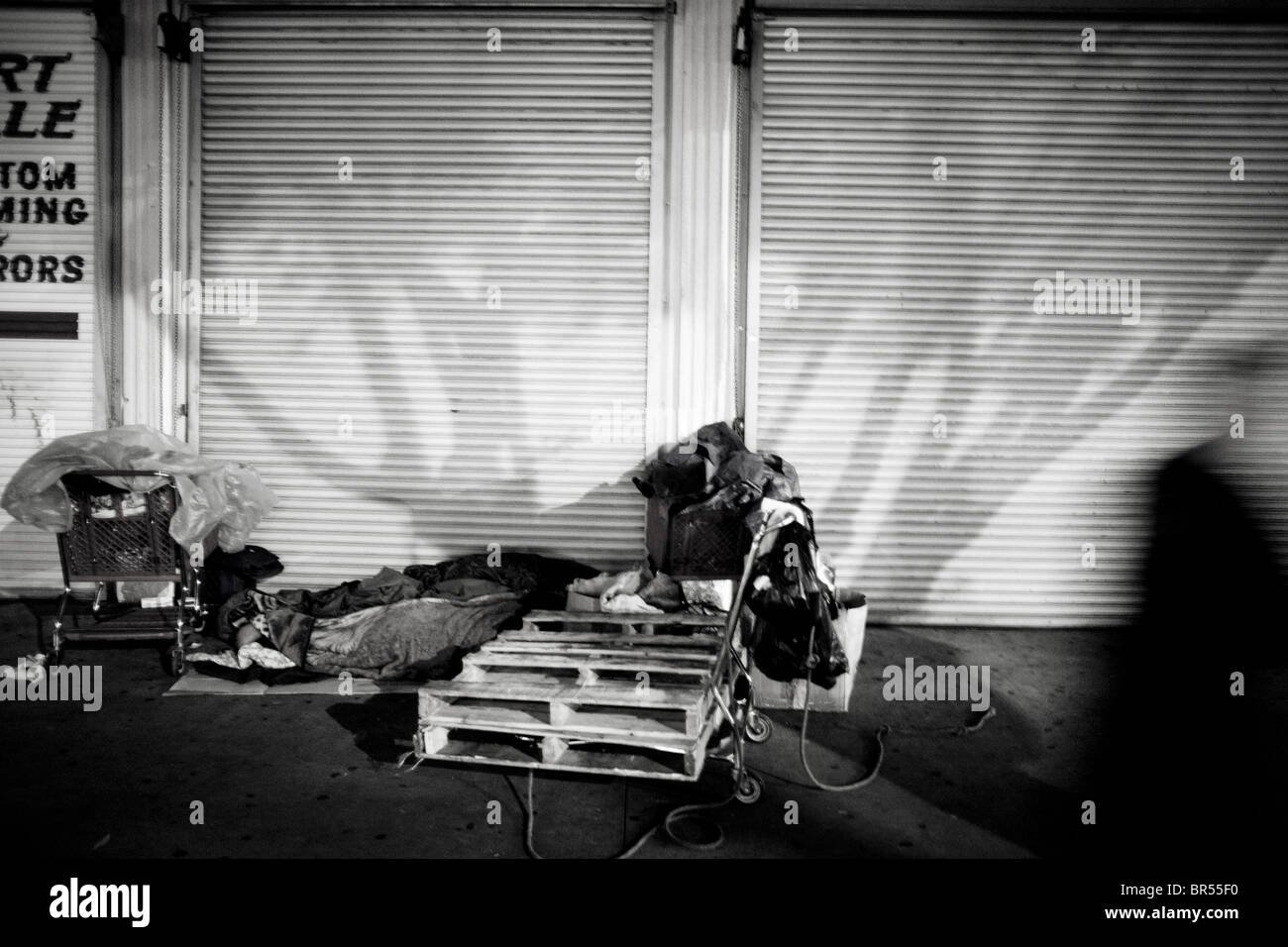 Sleeping Skid Row Los Angeles High Resolution Stock Photography and ...