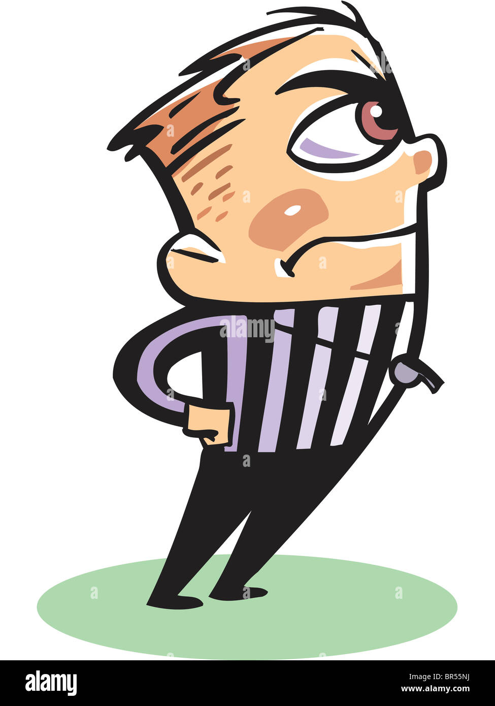 A referee standing in an aggressive manner Stock Photo - Alamy