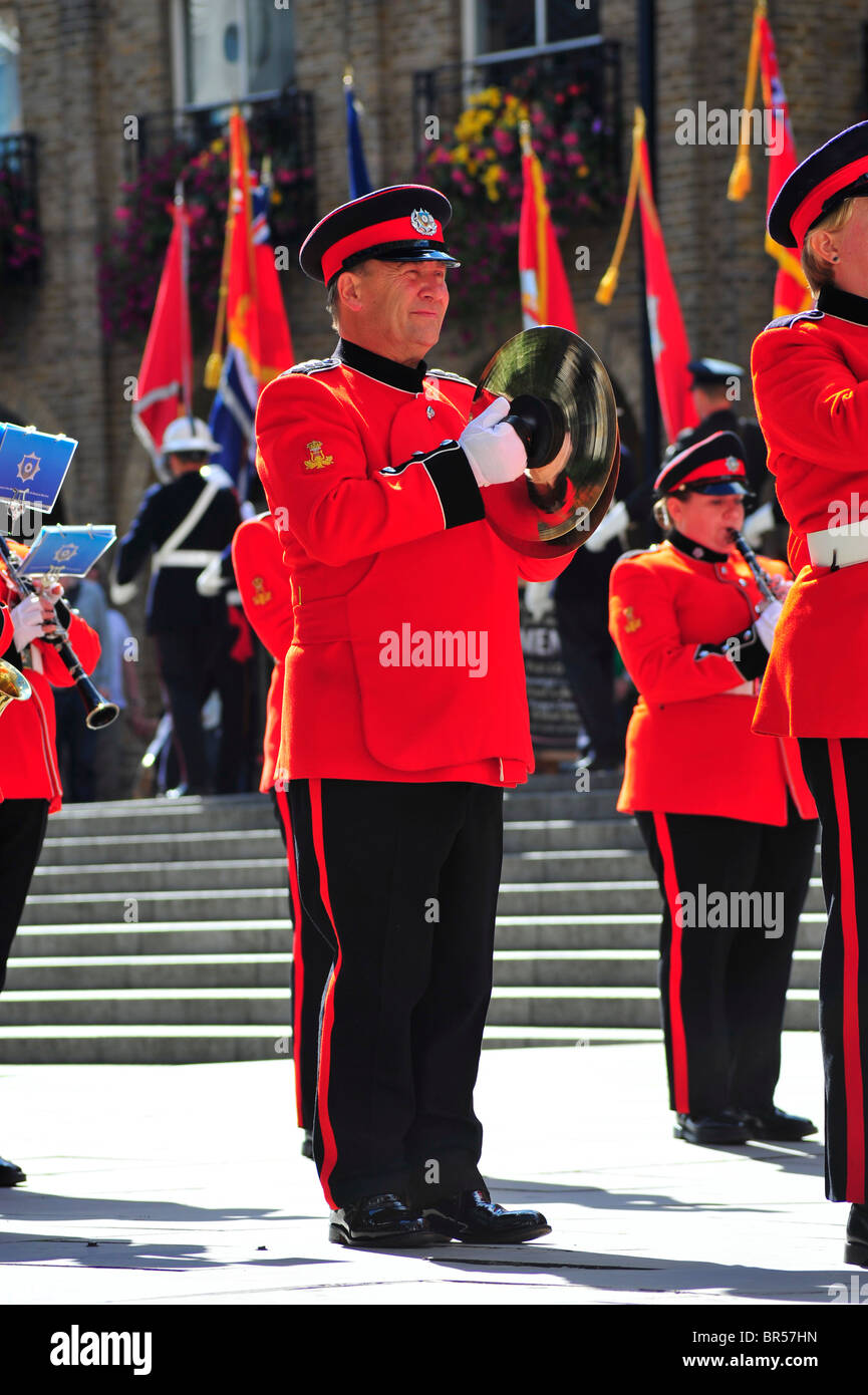 Fire Brigade Marching Band, London, England Stock Photo - Alamy
