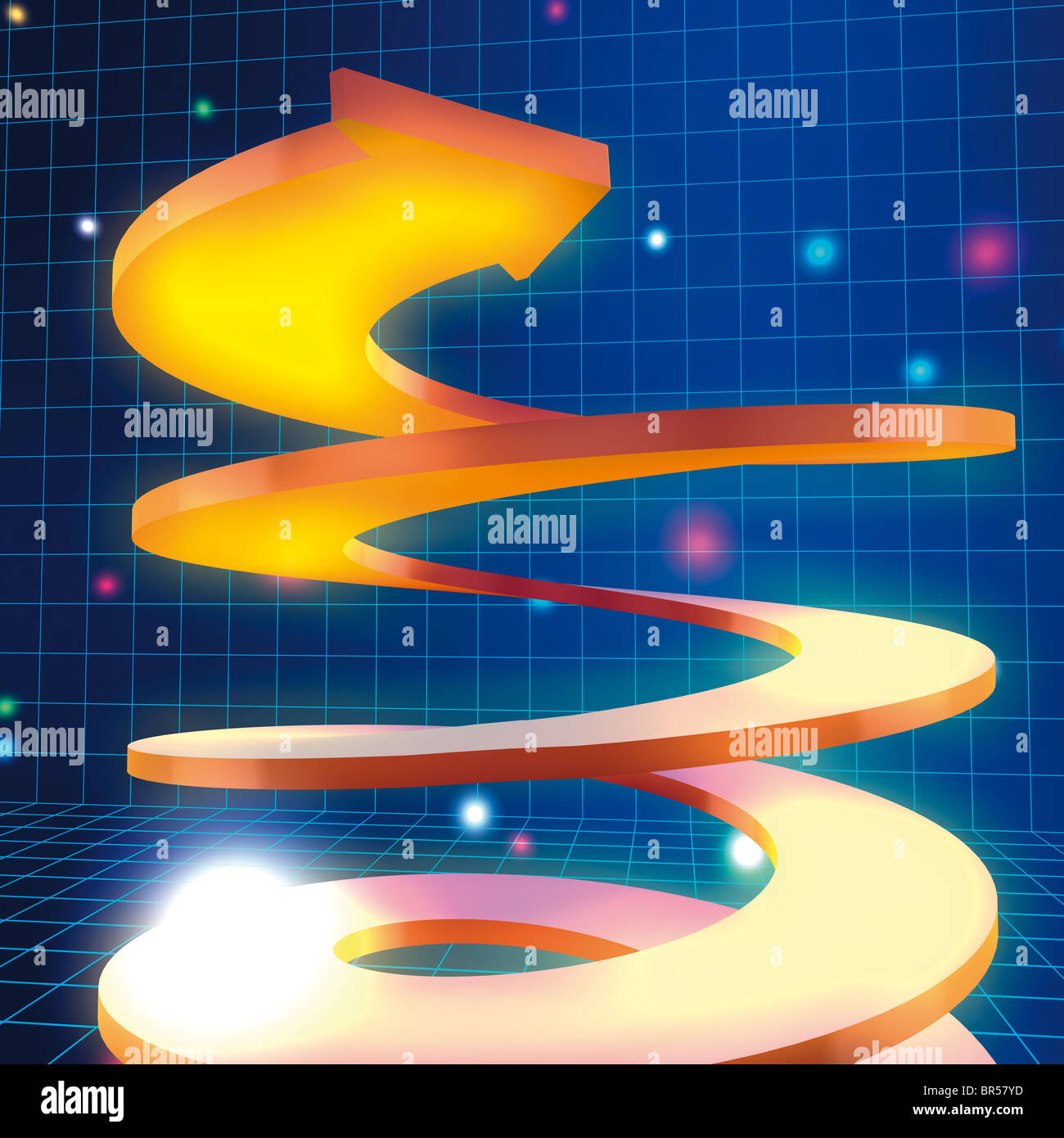 spiral arrow up Stock Photo - Alamy