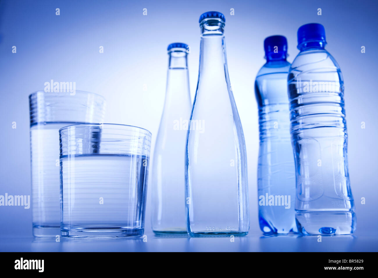 Water bottle background Stock Photo - Alamy