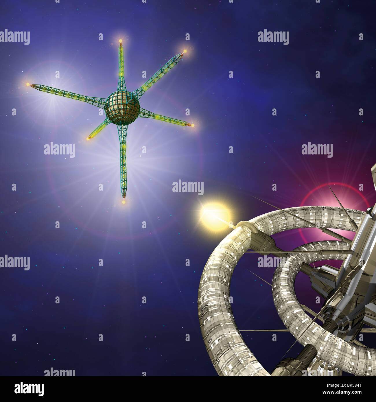 Future space stations hi-res stock photography and images - Alamy