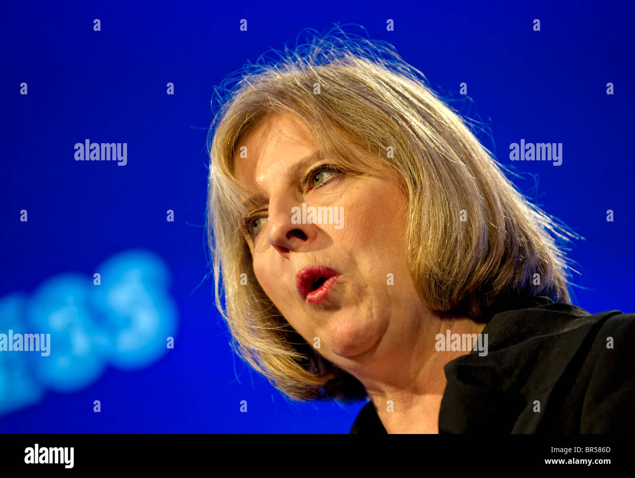 Home secretary theresa may speaking hi-res stock photography and images ...