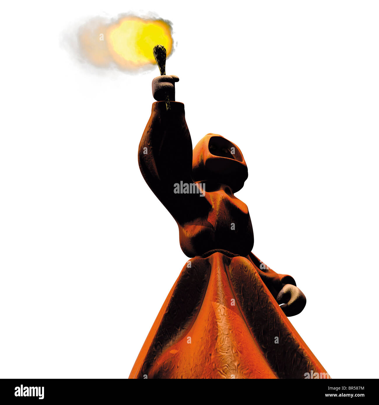 Man torch dark hi-res stock photography and images - Alamy