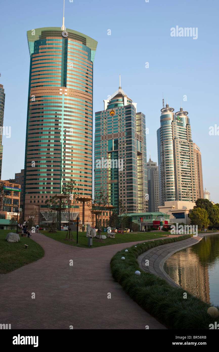 Office buildings in Shanghai China Stock Photo - Alamy
