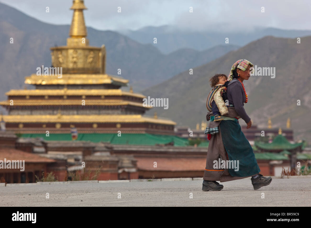 Labrang Monastery in Xiahe Gansu China Stock Photo - Alamy
