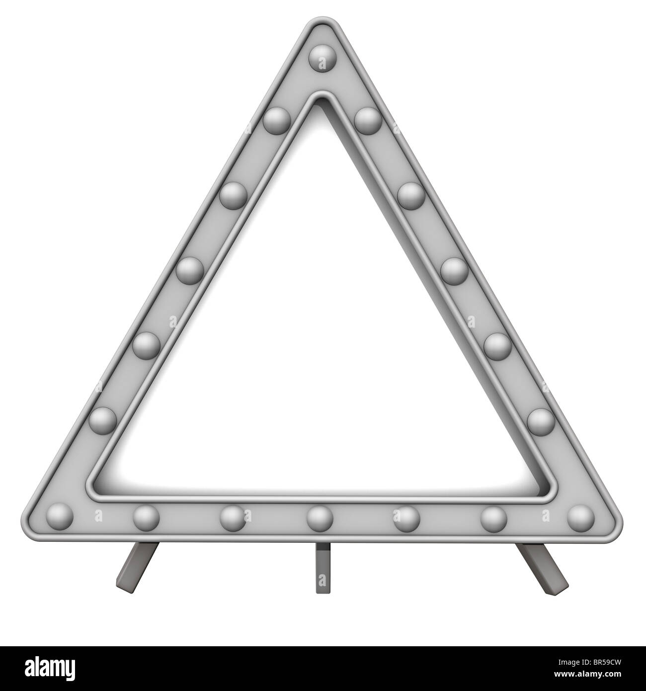 Attention triangle Black and White Stock Photos & Images - Alamy
