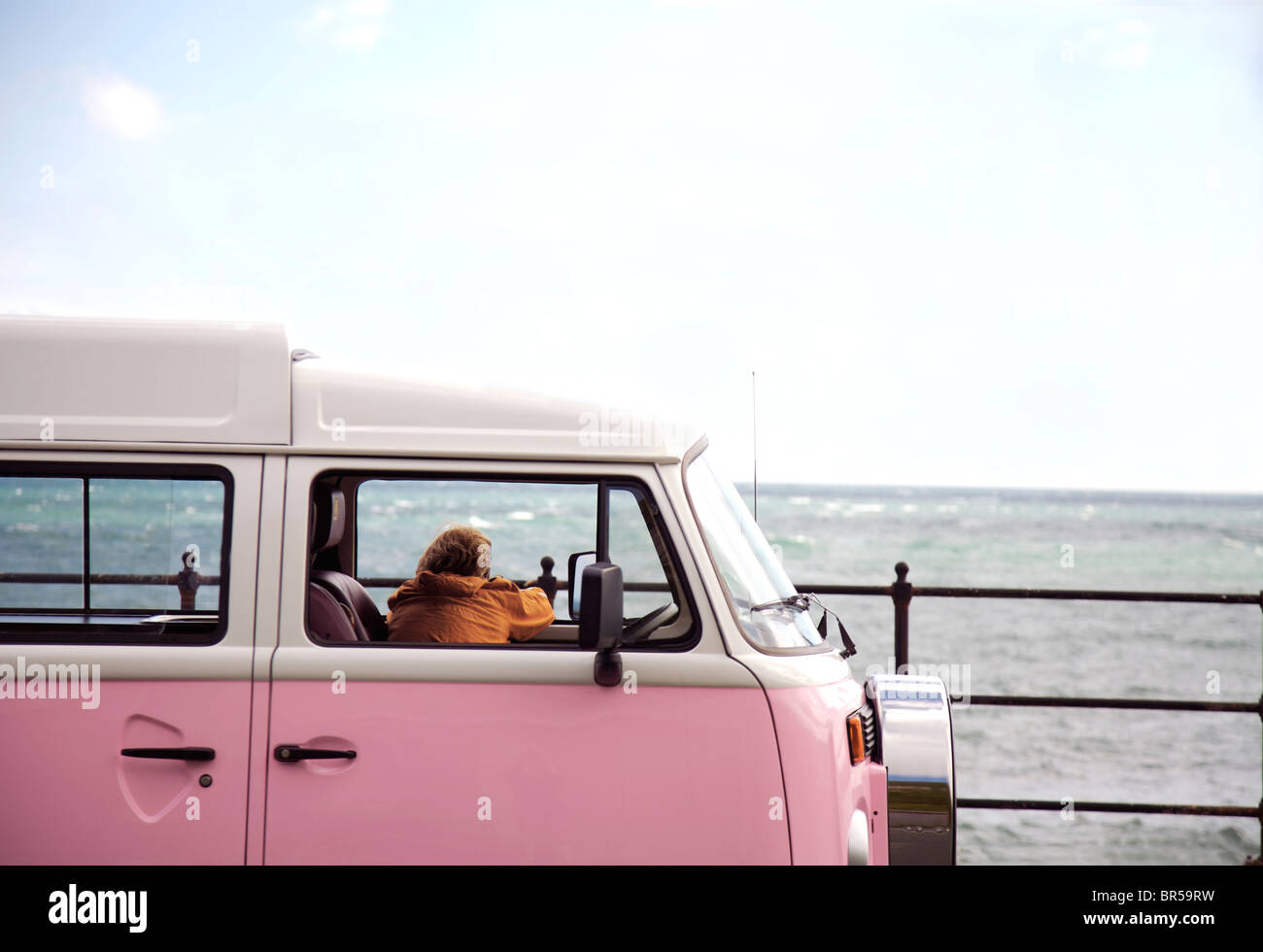 Camper van view from the back hi-res stock photography and images - Alamy