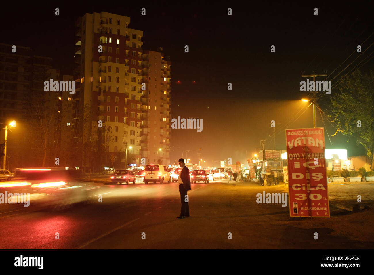 Night street view antalya city hi-res stock photography and images - Alamy
