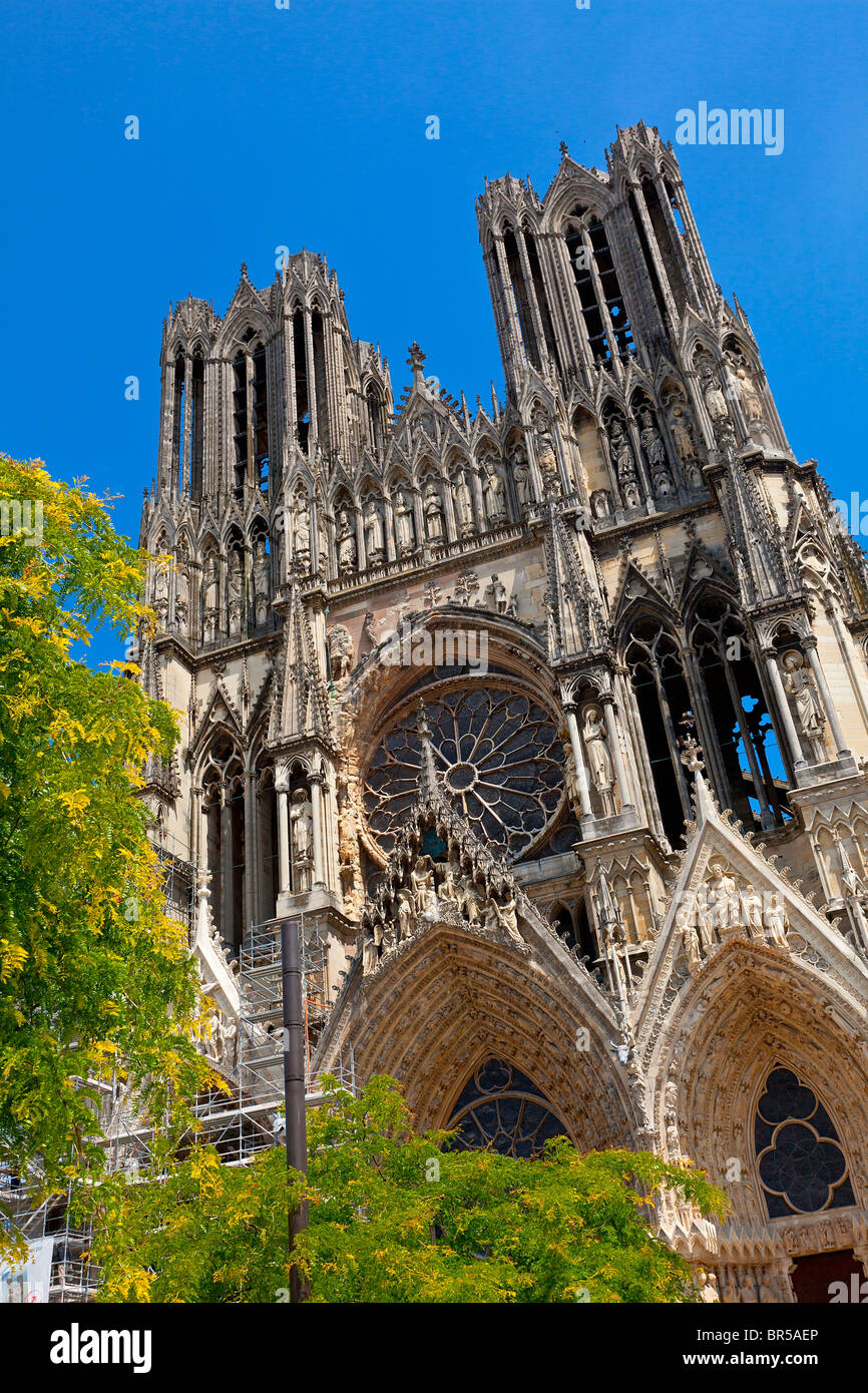 Notre dame cathedral of reims hi-res stock photography and images - Alamy