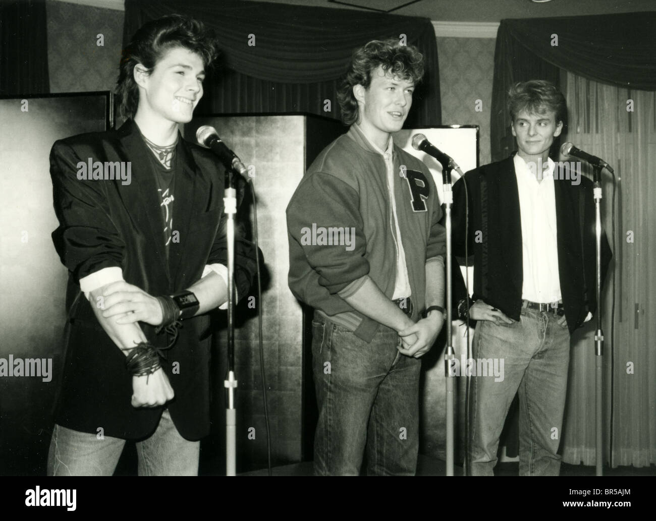 A-HA Norwegian pop group in 1986 from left: Morten Harket, Mags ...