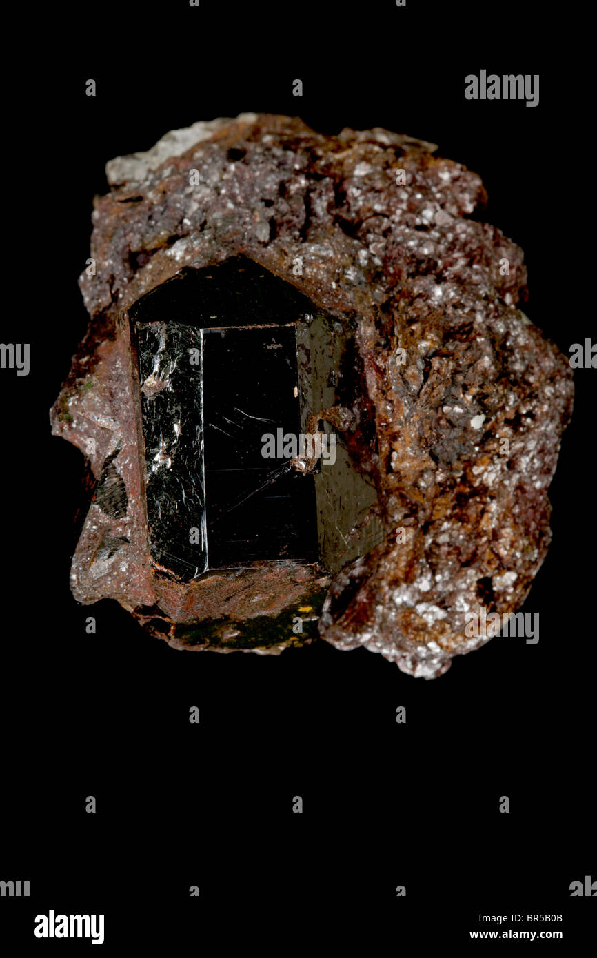 Rutile Crystal (TiO2) - Graves Mountain Georgia - USA - Titanium oxide ...
