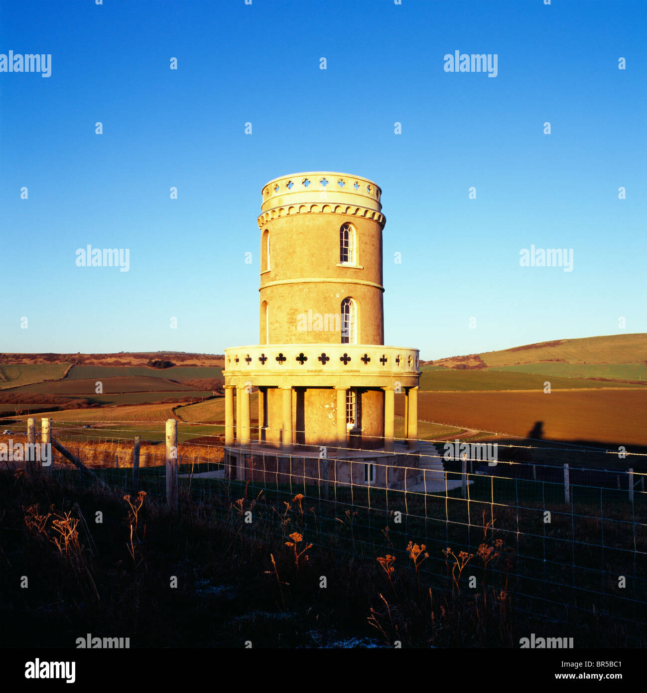 The re-built Clavell Tower at Kimmeridge Bay, Kimmeridge, Dorset ...