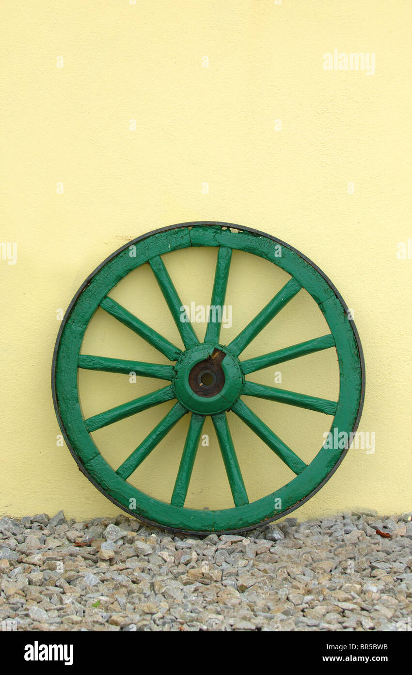 Old Irish Cart Wheel Stock Photo - Alamy