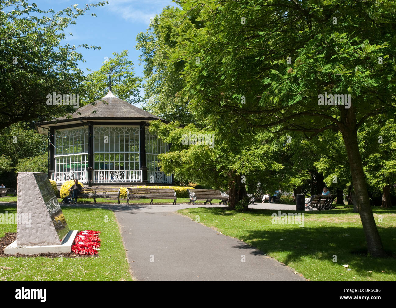 The Bandstand and War Memorial at Nottingham Castle, Nottinghamshire ...
