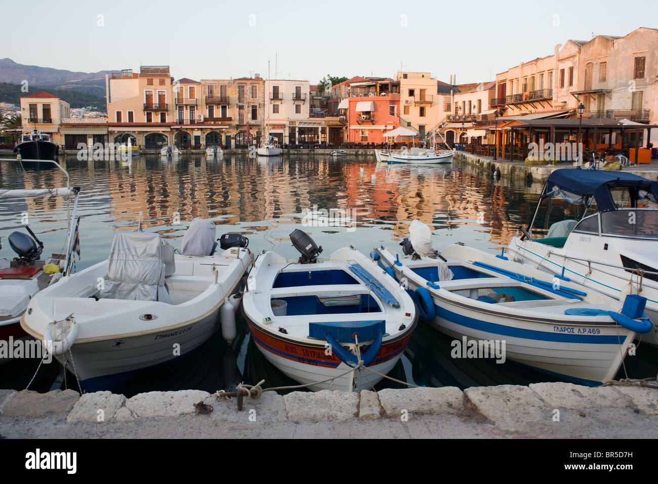 The old venetian port of Rethymno, Crete, Greece Stock Photo - Alamy