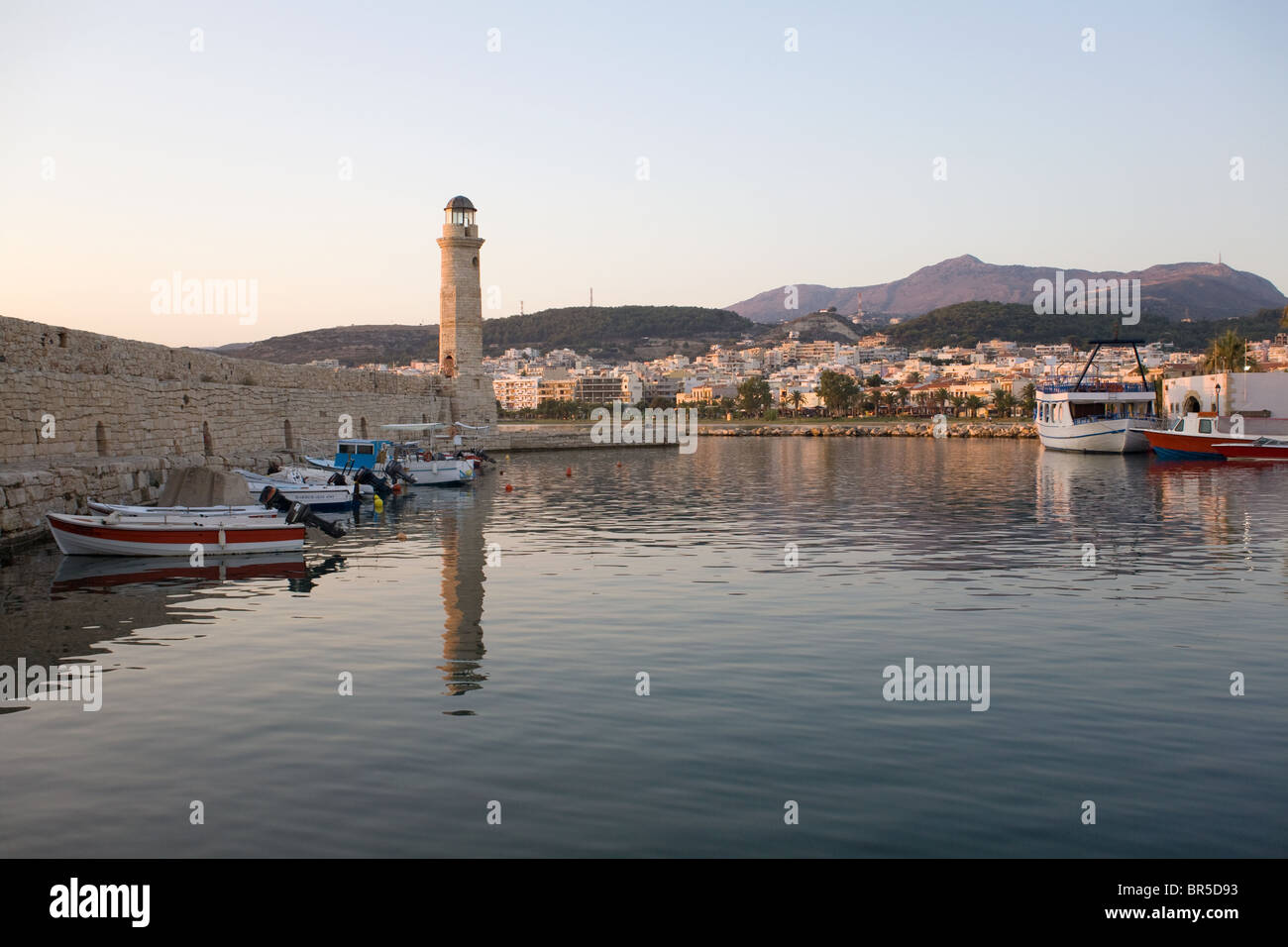 The old venetian port of Rethymno, Crete, Greece Stock Photo - Alamy