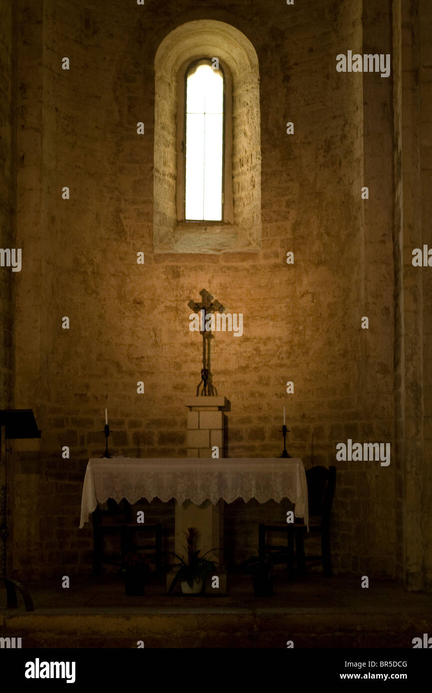 Altar in old small church hi-res stock photography and images - Alamy