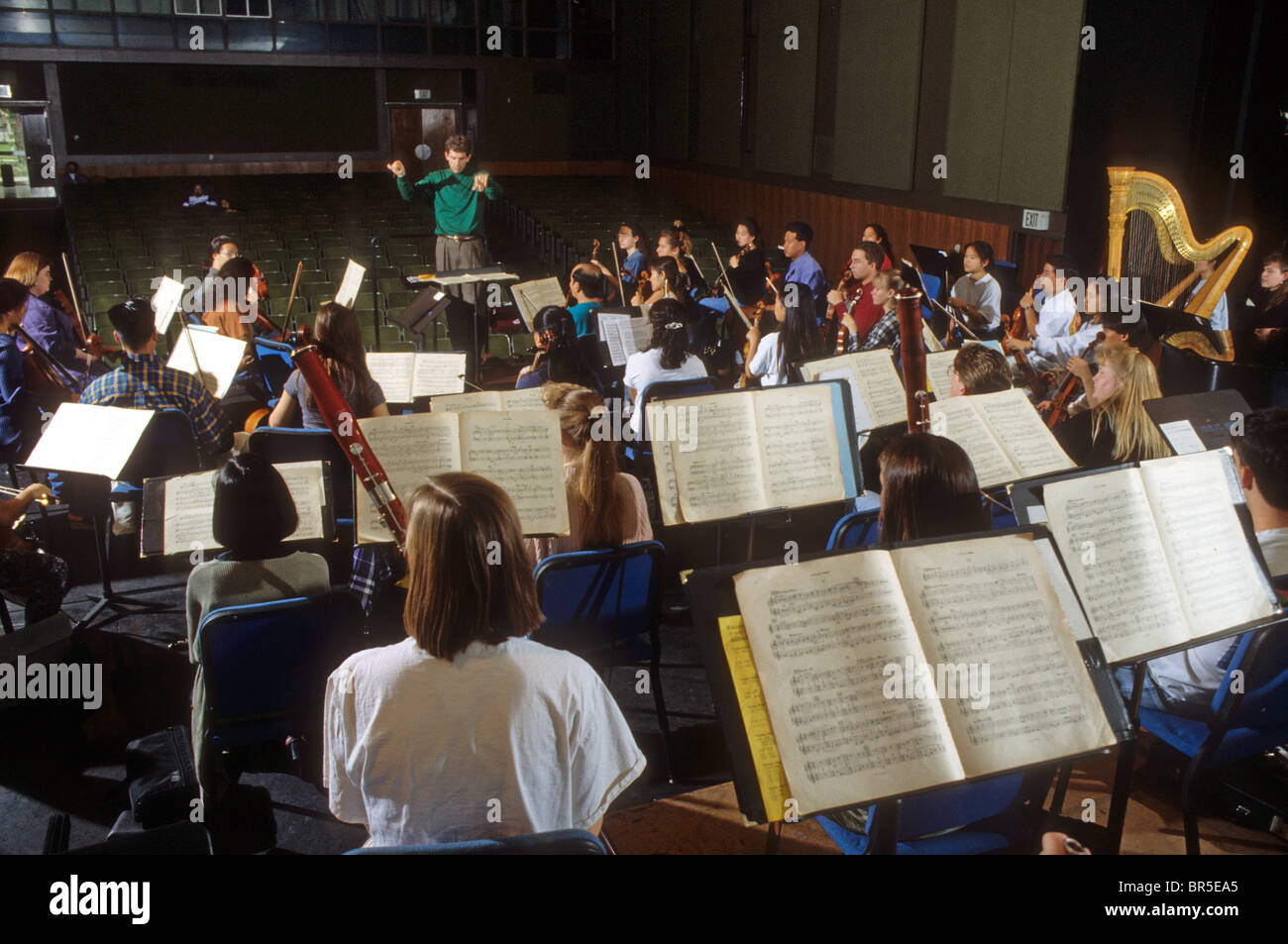 teen orchestra instrument clarinet music play woodwind uniform asian ...