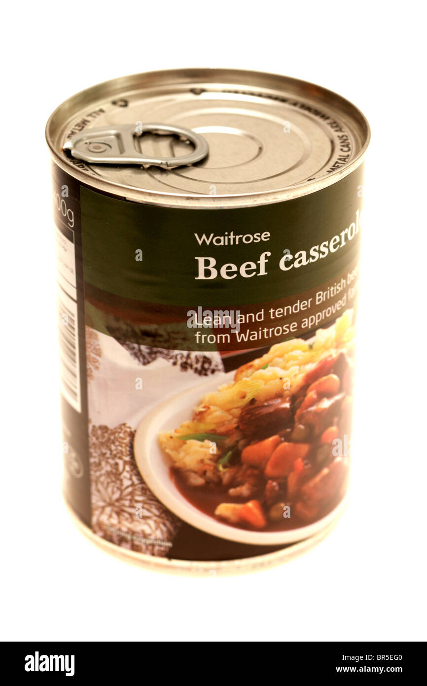 Tin of Beef Casserole Stock Photo - Alamy