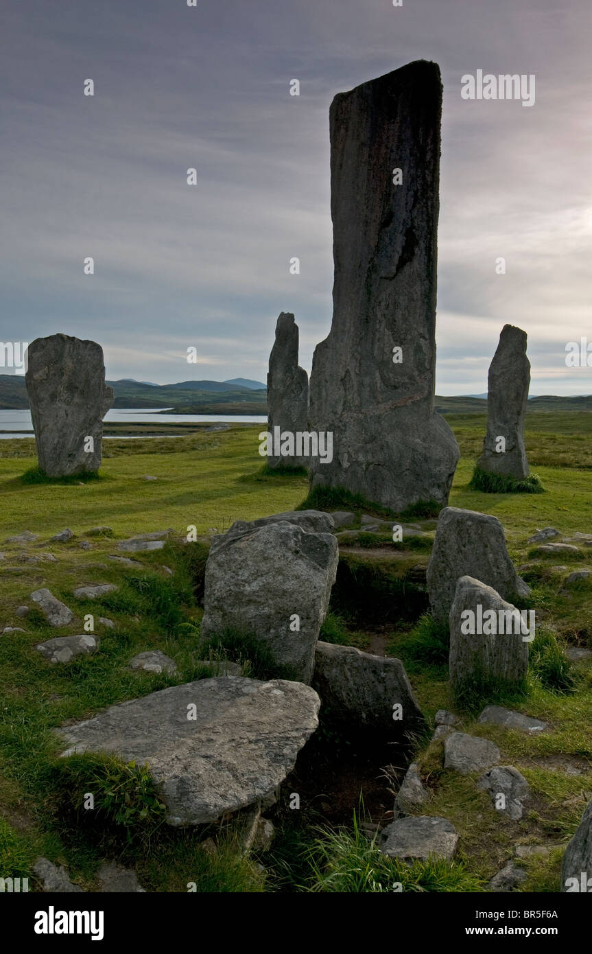 The Outer Hebrides famous Standing Stones at Callanish, Lewis. Outer ...